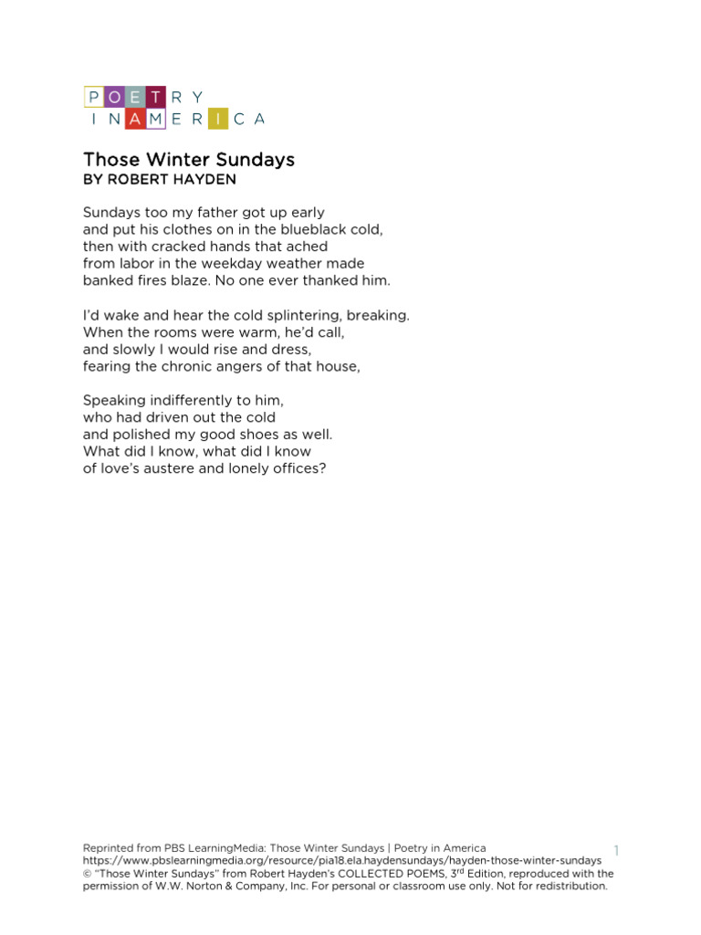pia18-doc-hayden-those-winter-sundays | PDF
