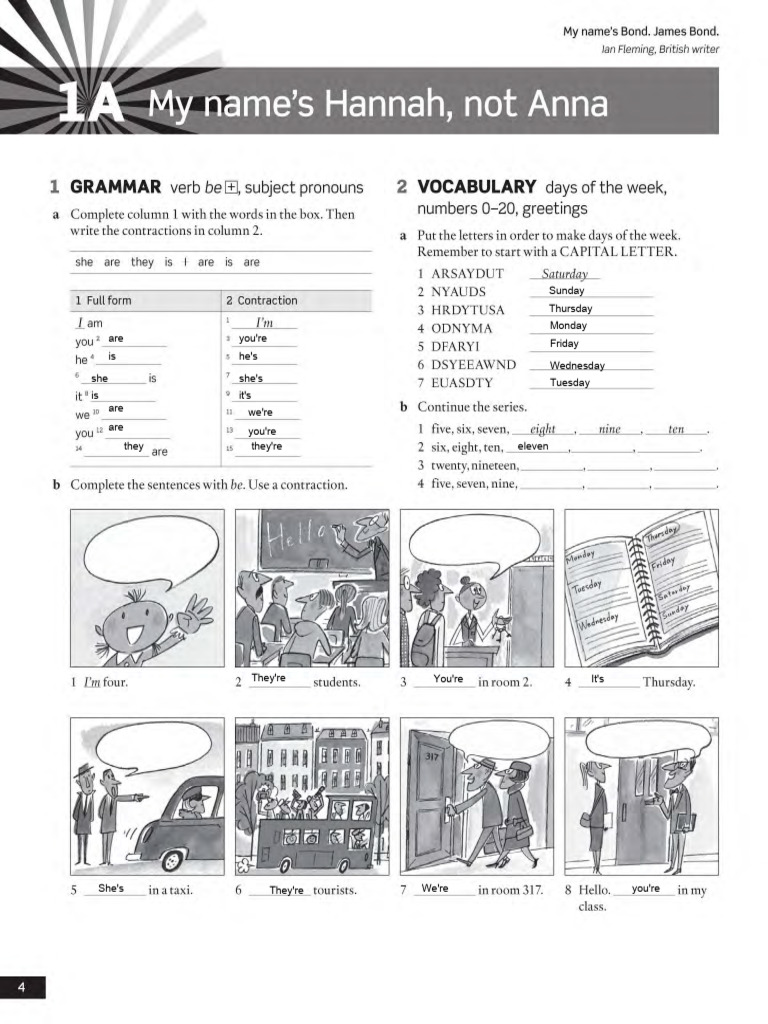 American English File. 1 - Workbook-5-6 | PDF