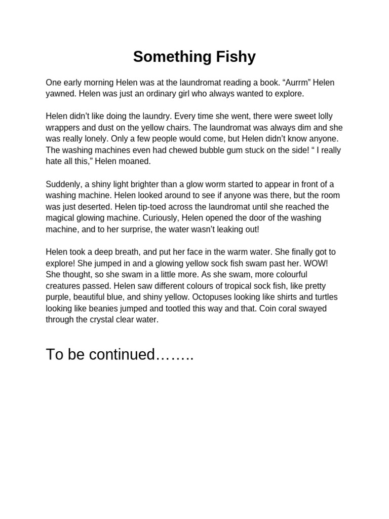 Helen's Magical Laundry Adventure | PDF