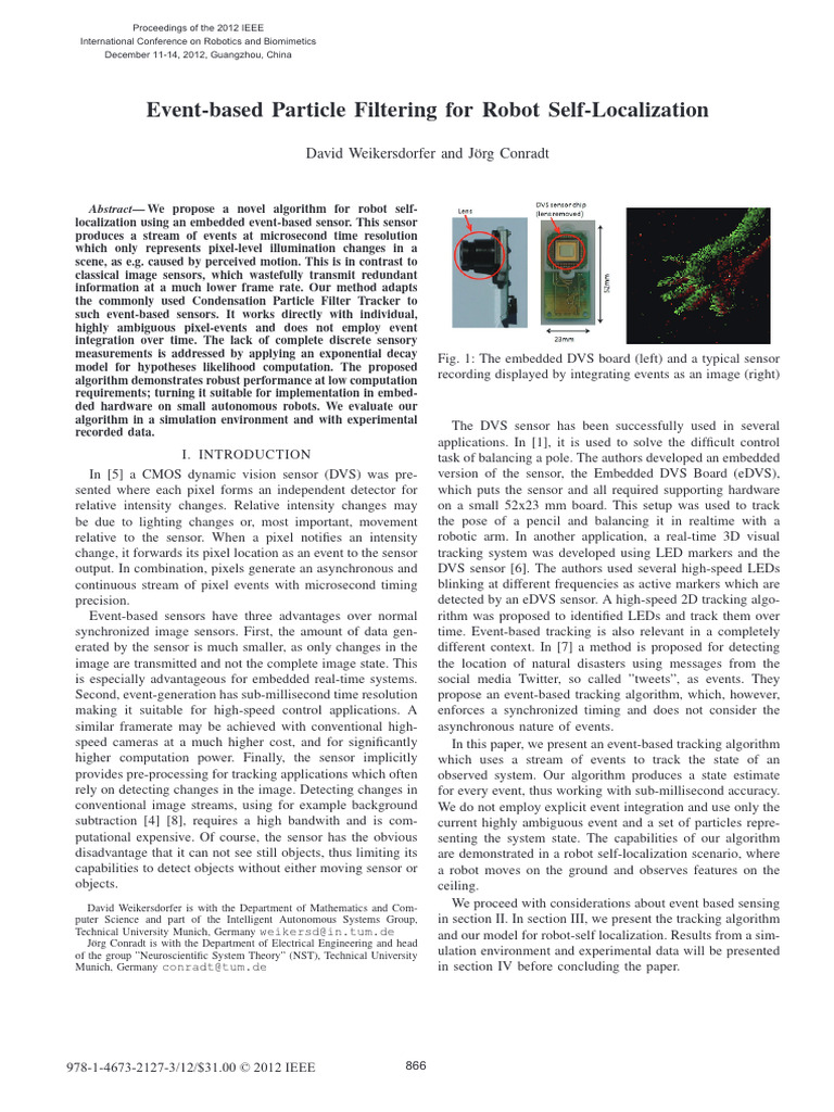 Event Based Particle Filter | PDF | Pixel | Digital Video