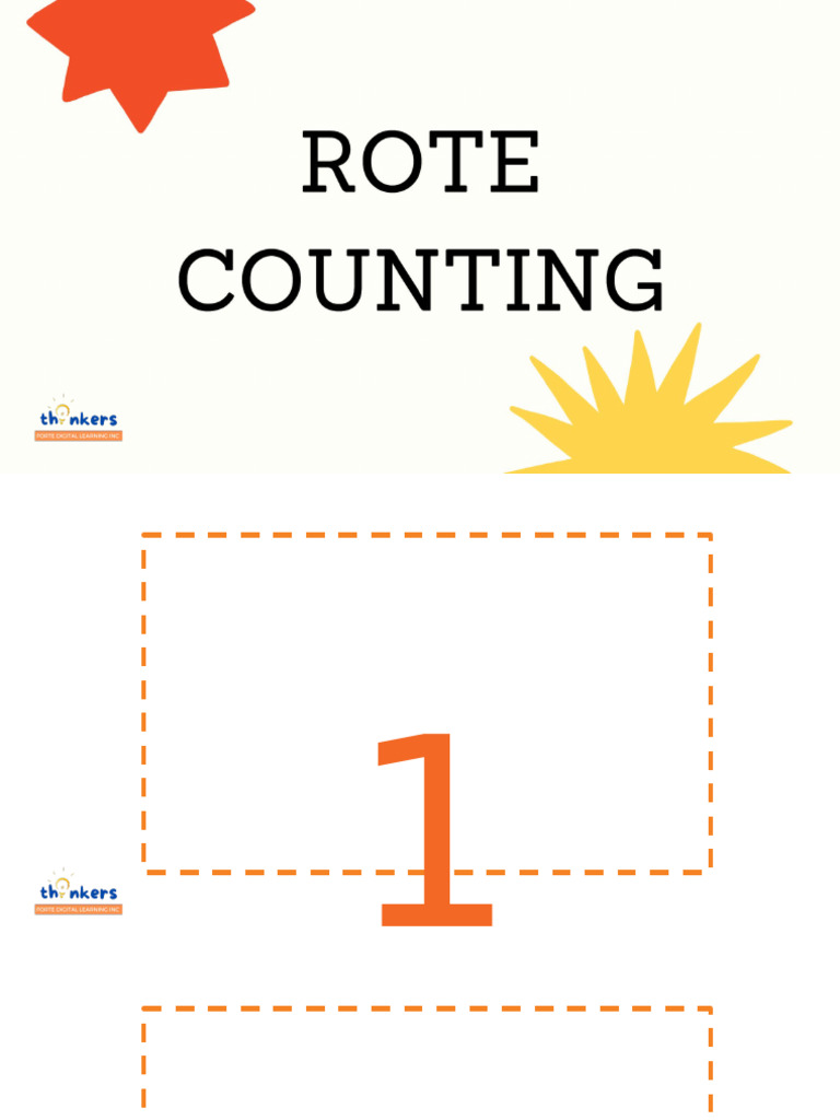 Rote Counting | PDF