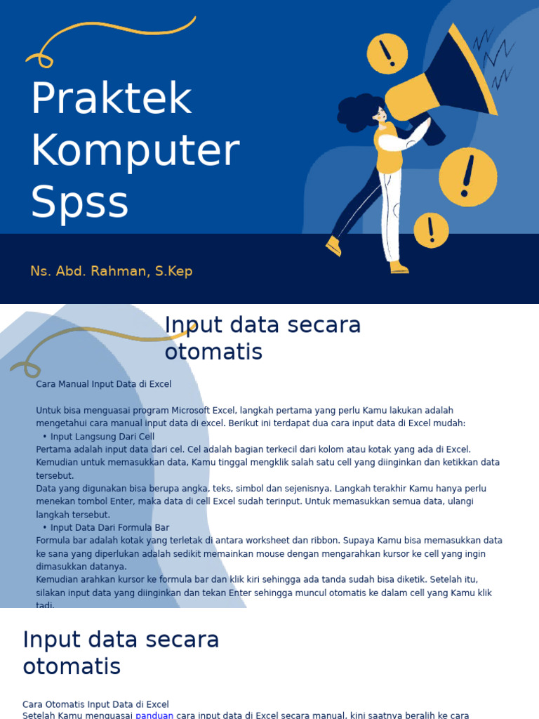 Spss | PDF | Karier & Perkembangan | Metode & Bahan Ajar