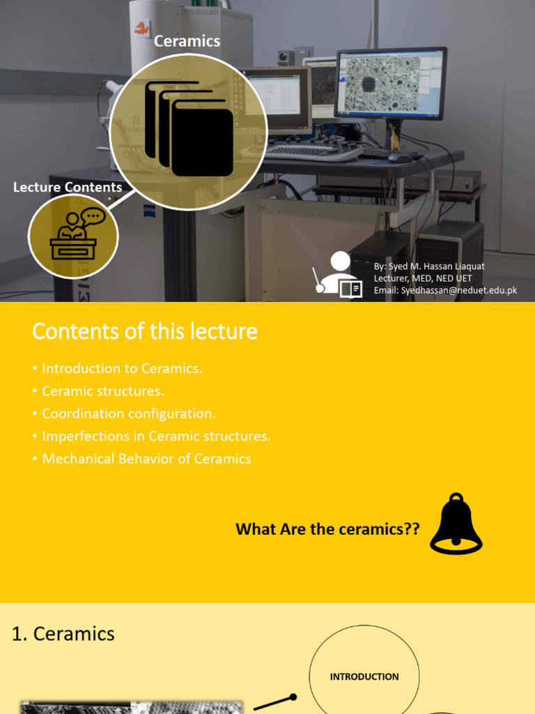 Ceramics | PDF | Ion | Ionic Bonding