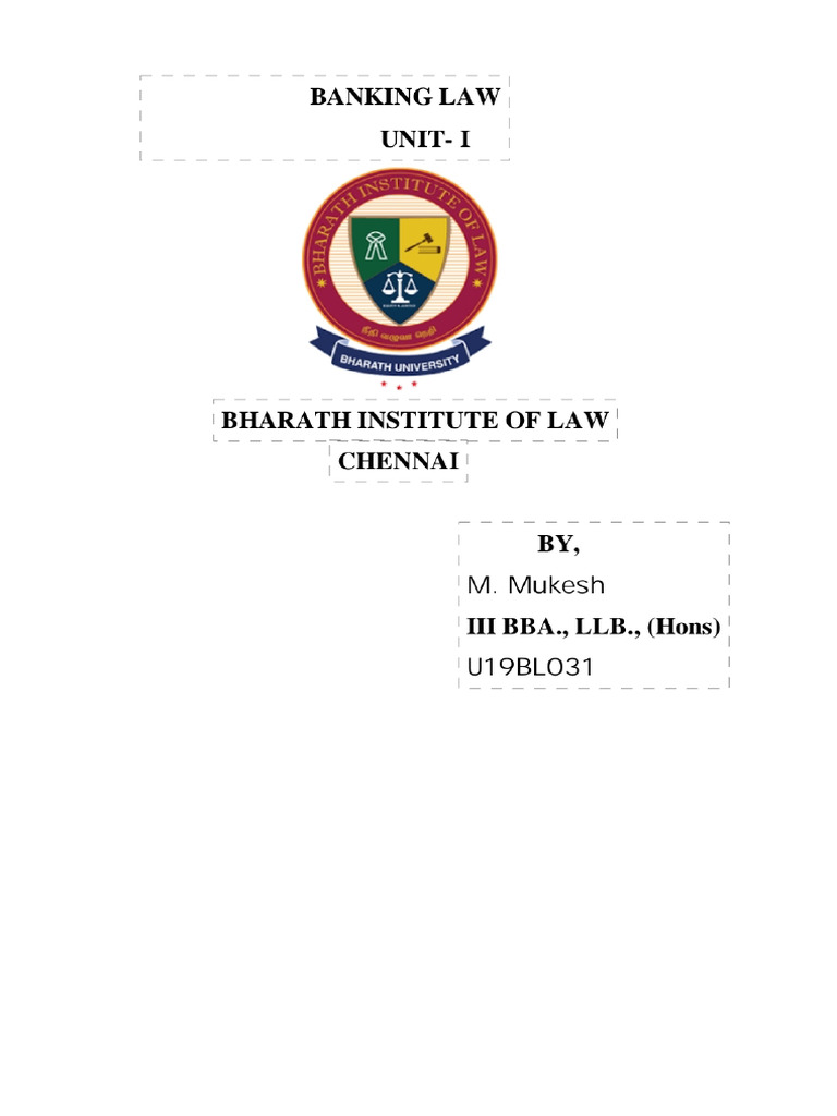 Bl 1 Pdf Reserve Bank Of India Banks