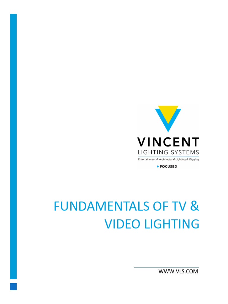 VLS TV Studio Lighting Fundamentals | PDF | Camera | Lighting