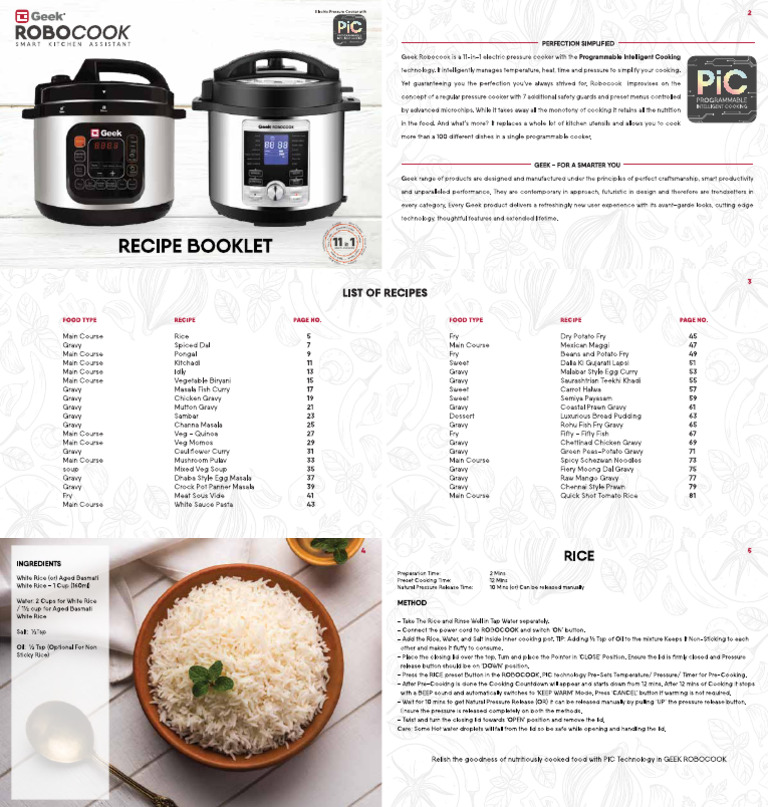 Geek Robocook - Recipe Book1 | PDF