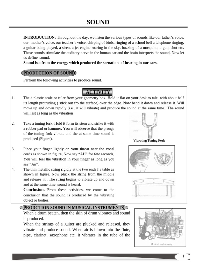 Sound | PDF | Waves | Sound