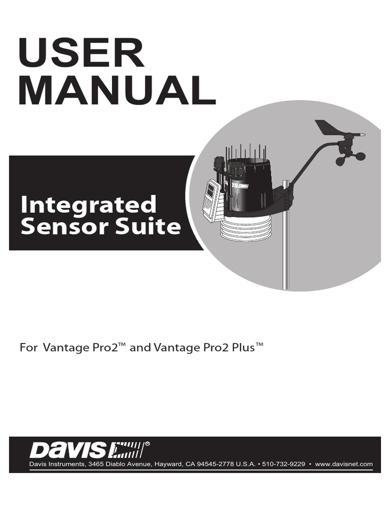 Vantage Pro 2 Pro 2 Plus Integrated Sensor Suite Manual | PDF | Screw ...
