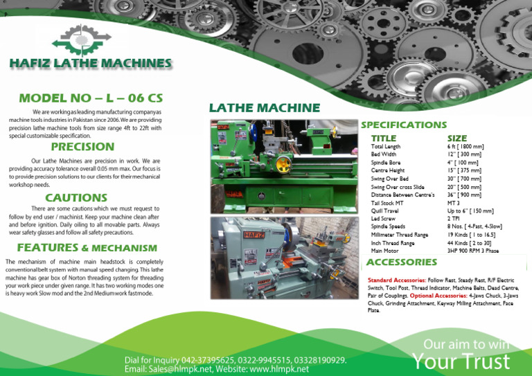 Lathe L06 Custom | PDF
