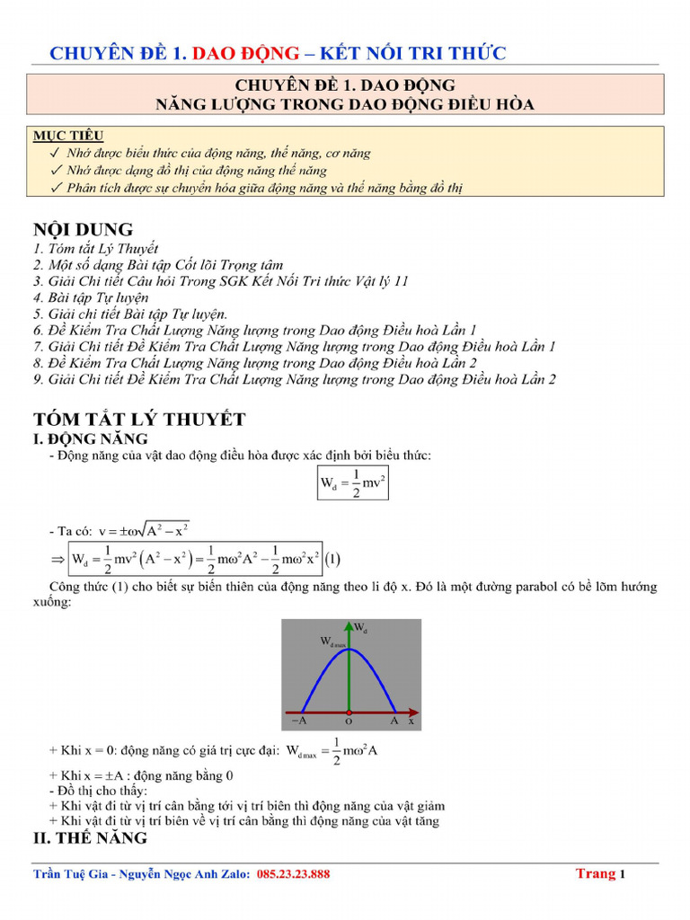 Nang Luong Trong Dao Dong Dieu Hoa | PDF