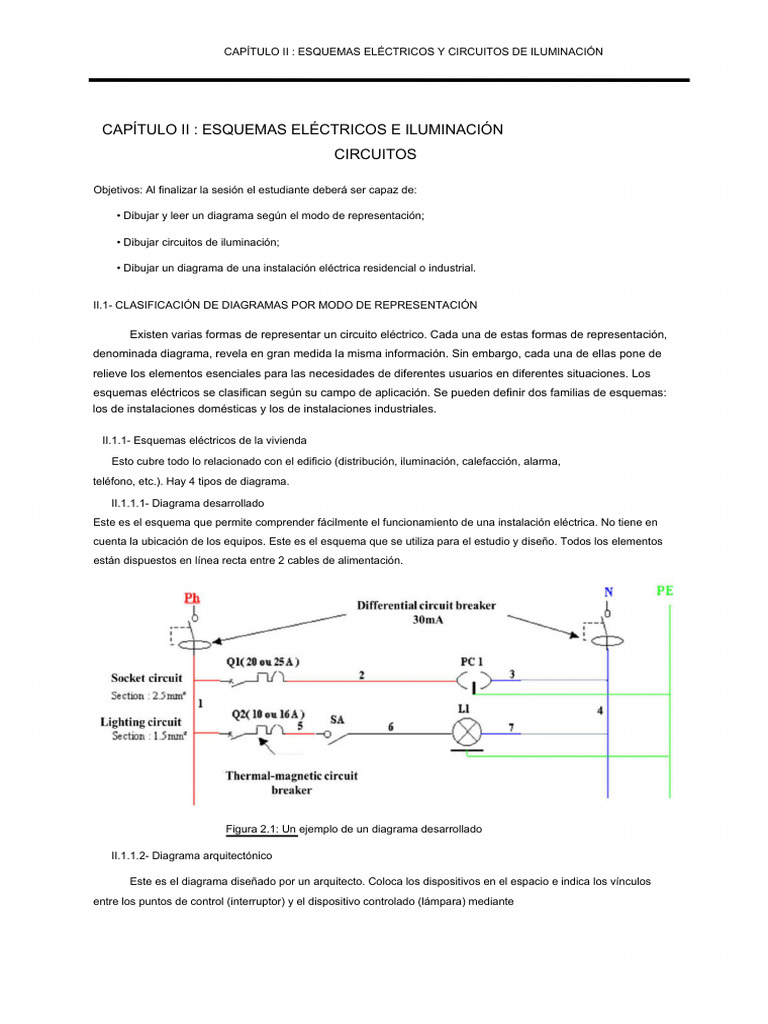 Esquemas Eléctricos y Diagramas | PDF | Cambiar | Ingenieria Eléctrica