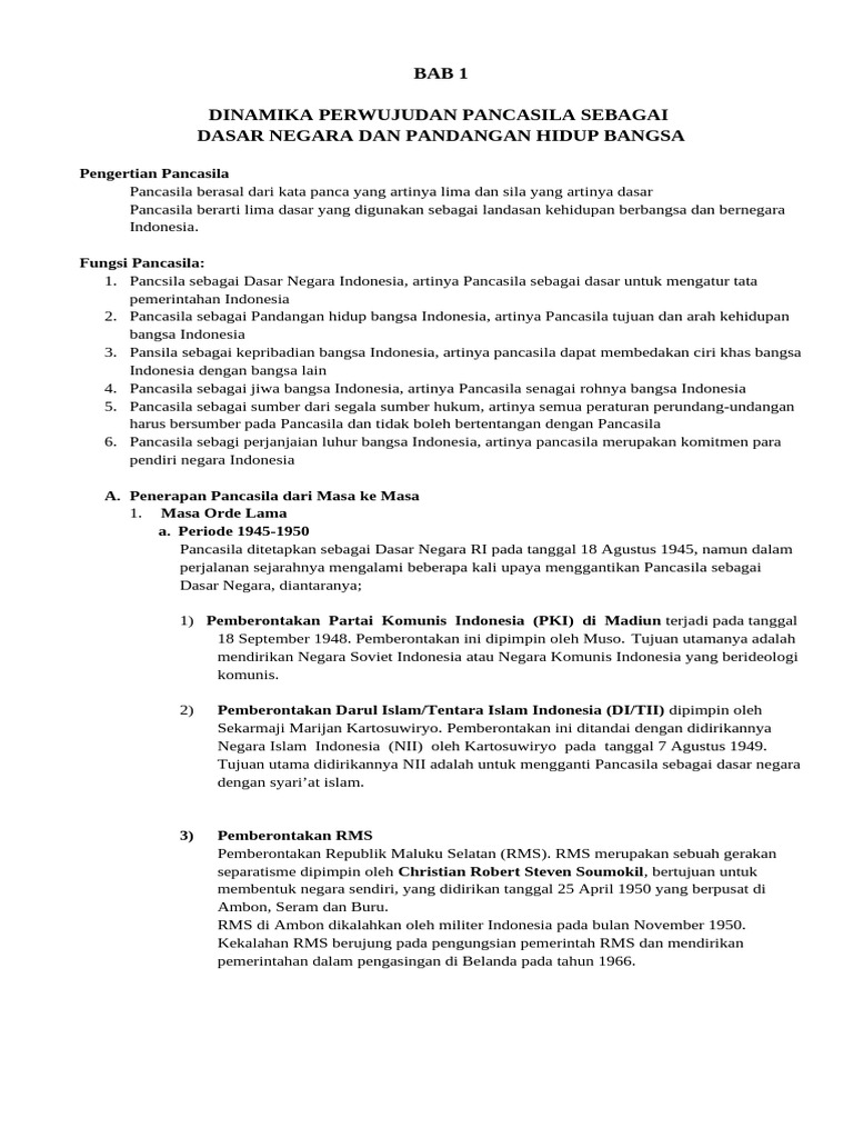 MATERI PPKN KLS 9 BAB 1 Rev New Ok | PDF | Sejarah