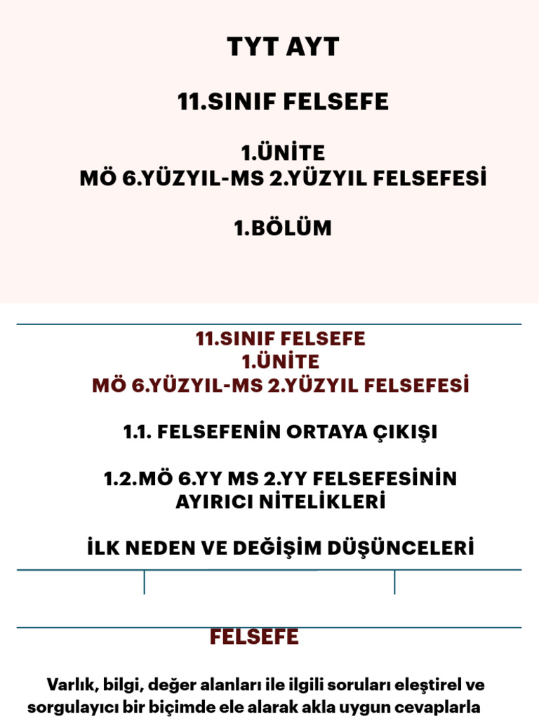 11 Felsefe 1.1 | PDF
