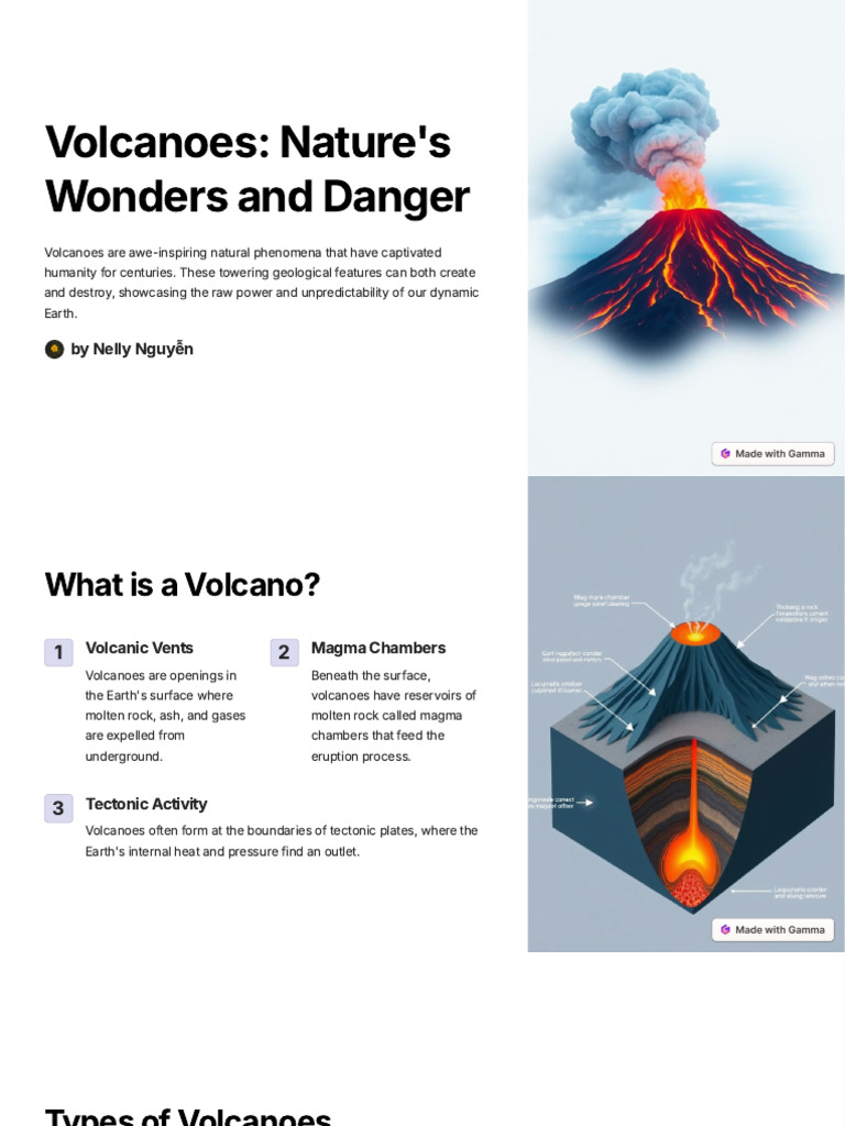 Understanding Volcanoes: Types & Hazards | PDF | Volcano | Types Of ...