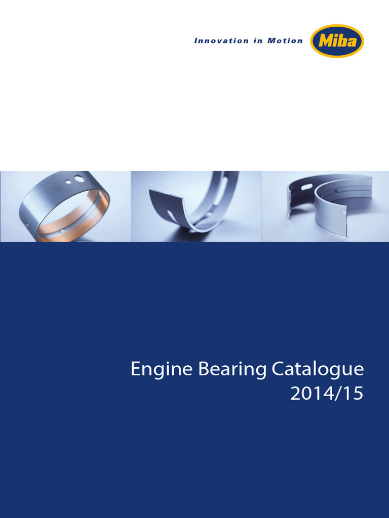 Miba Bearing Catalogue Ru | PDF