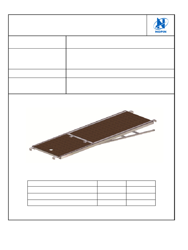 Plataforma de Acceso NOPIN: Ficha Técnica | PDF | Hogar, jardinería y ...