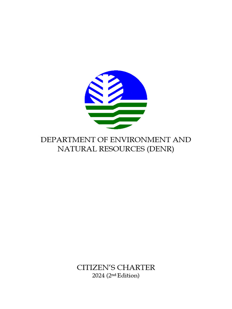 DENR Citizens Charter 2024 2nd Edition | PDF | Payroll Tax