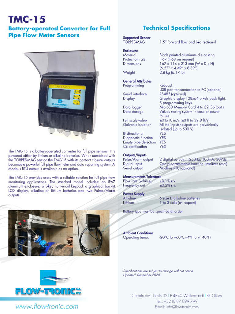 Tec-Spec TMC-15 EN Rev 12-2020 | PDF