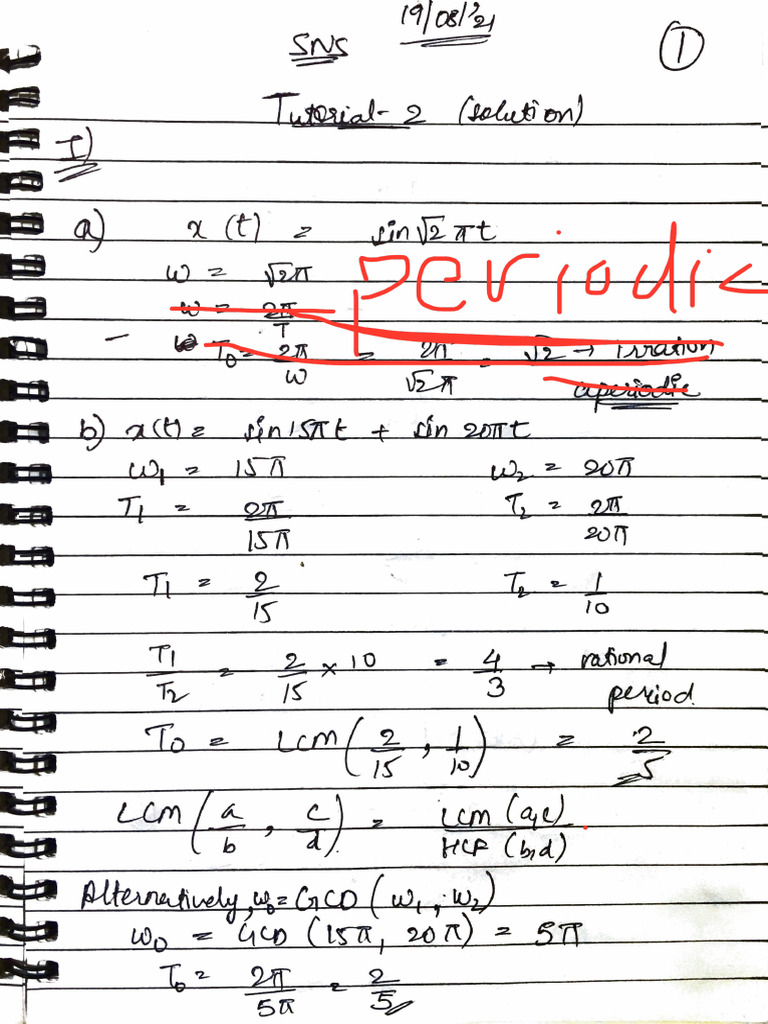 SNS_Tutorial 2 solution | PDF