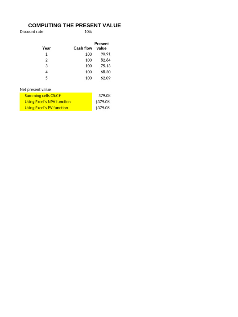 Lecture 01 | PDF | Net Present Value | Present Value