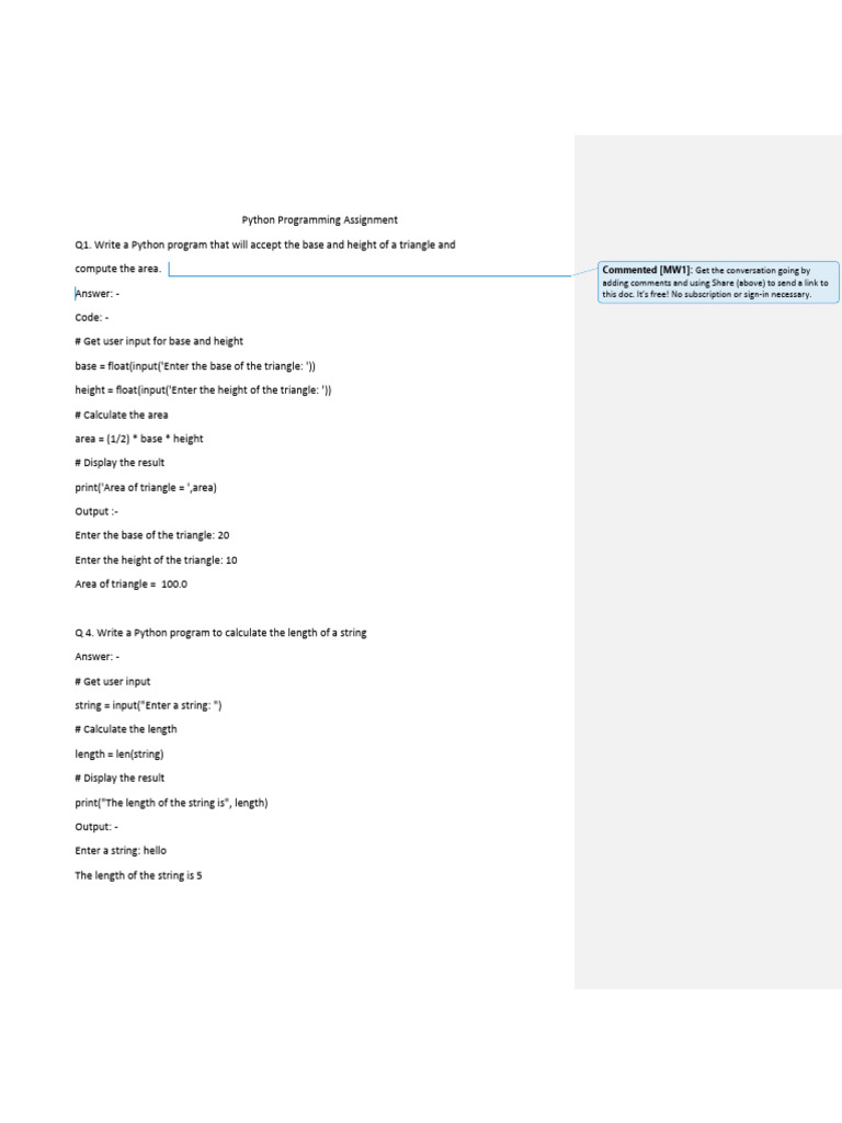 Python Assignment SAhil | PDF