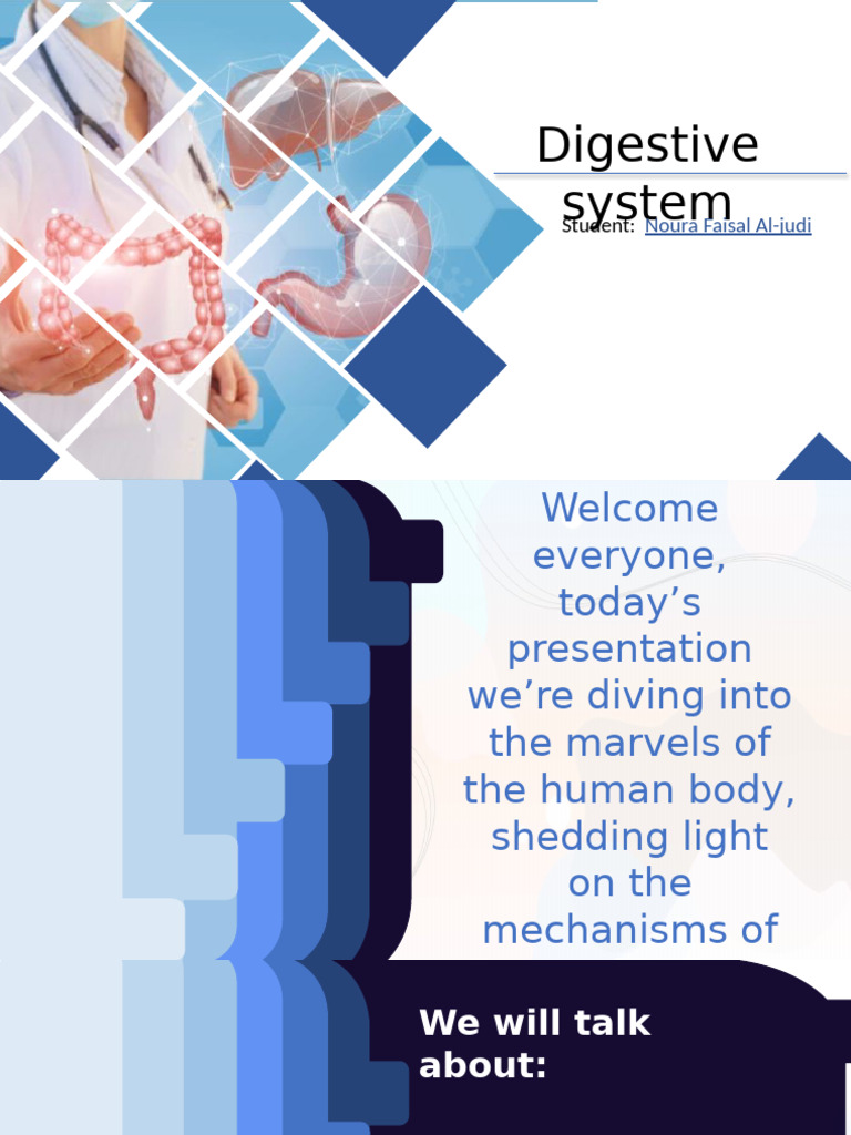 Digestive System Presentation .PPTX ( | PDF | Gastrointestinal Tract ...