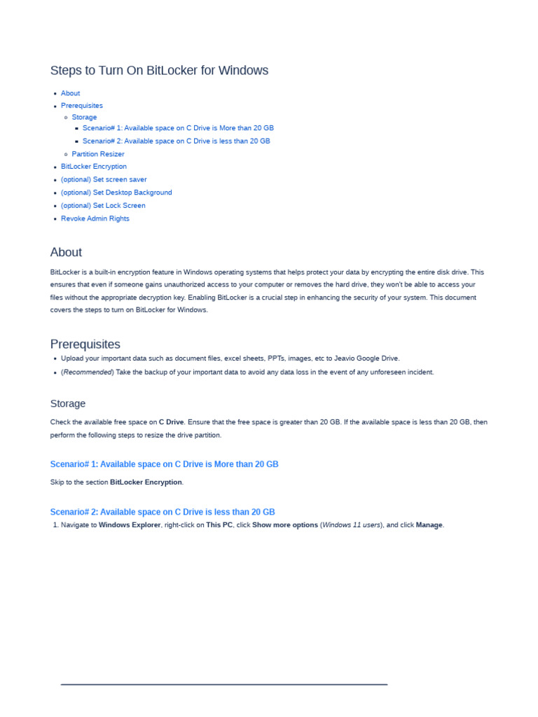 Secure Your Windows with BitLocker | PDF | Booting | Utility Software