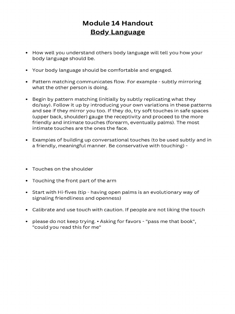 Module 14 Handout | PDF
