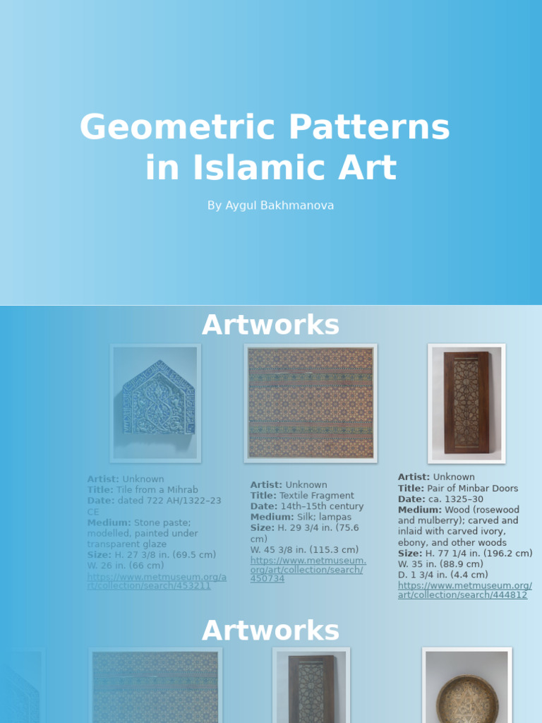 Geometric Patterns in Islamic Art | PDF | Decorative Arts