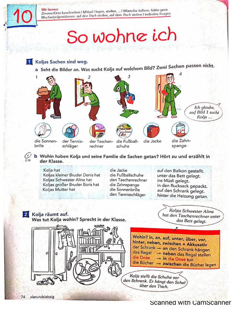Lektion 10 So Wohne Ich Logisch A2. 2 | PDF