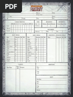 Warlock Character Sheet Template | PDF | Career & Growth