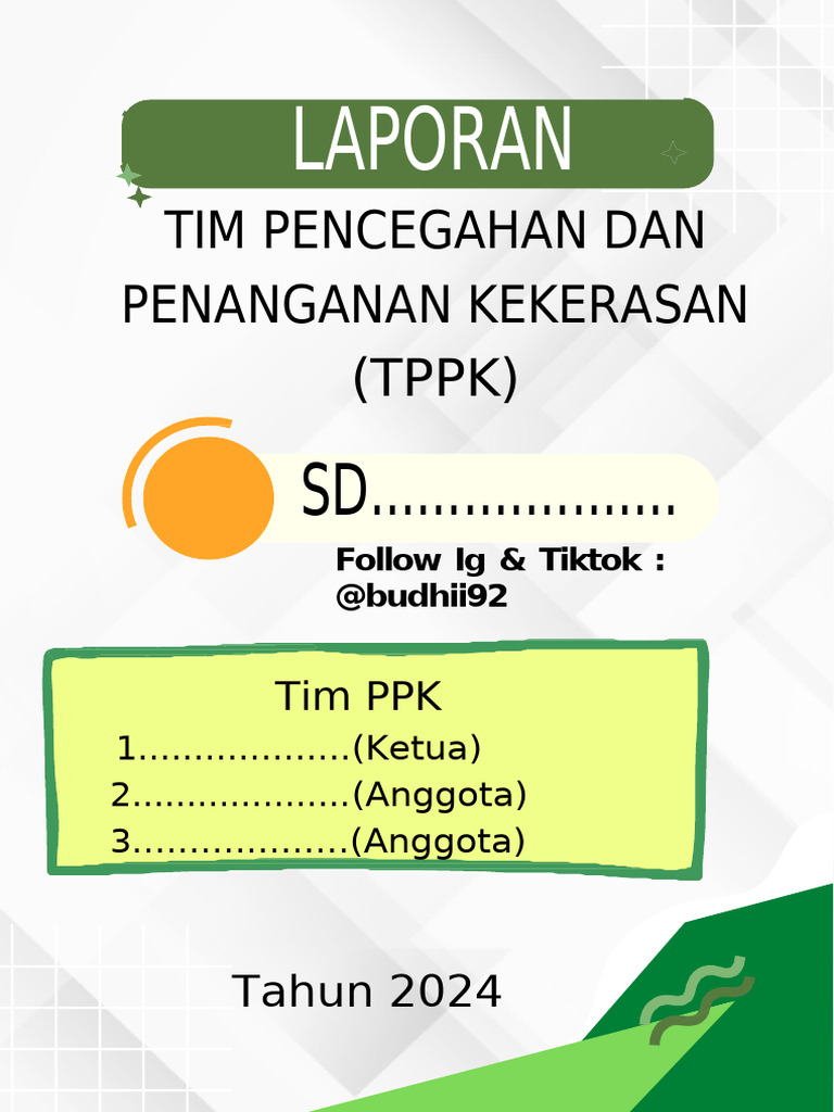 Contoh Laporan TPPK | PDF