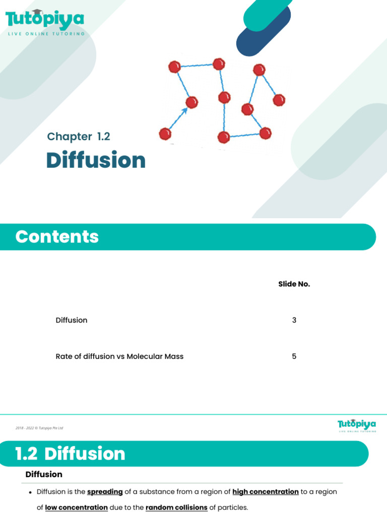 1.2 Diffusion | PDF | Diffusion | Gases
