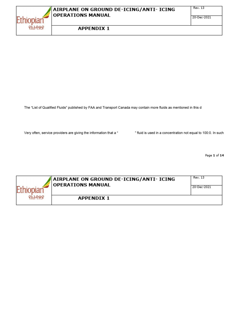 Appendix 1 | PDF | Airplane | Transport