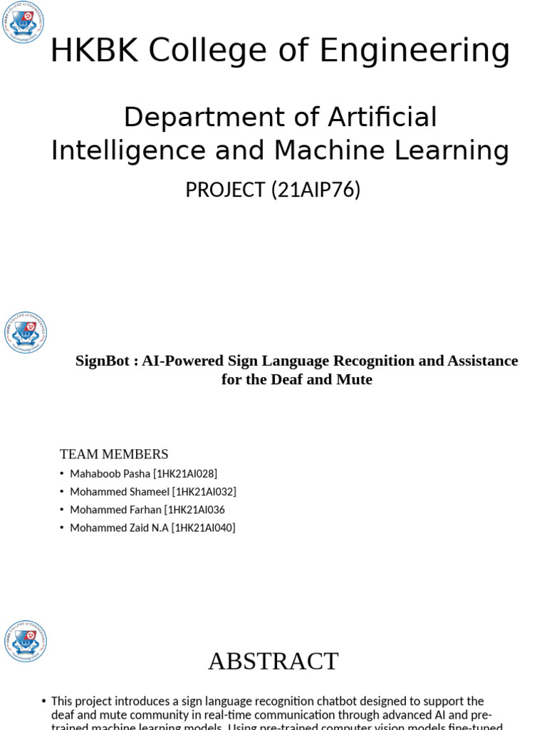 Projectreview PPT Template | PDF | Artificial Intelligence | Intelligence (AI) & Semantics