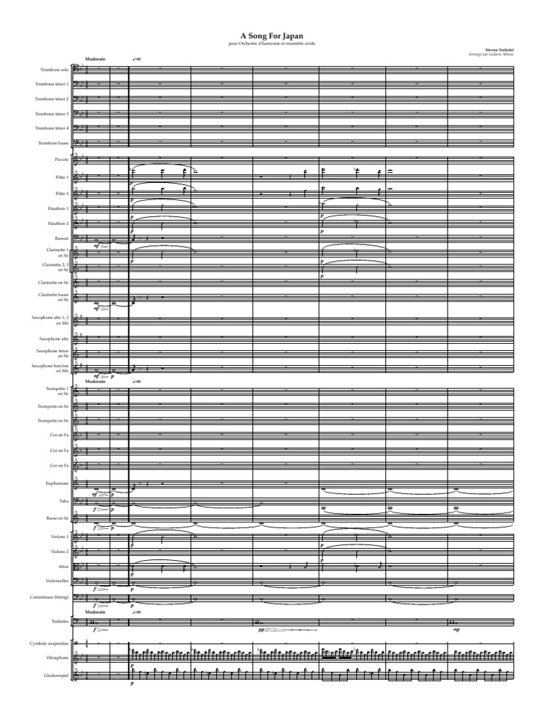 A Song For Japan - Partition Complète | PDF