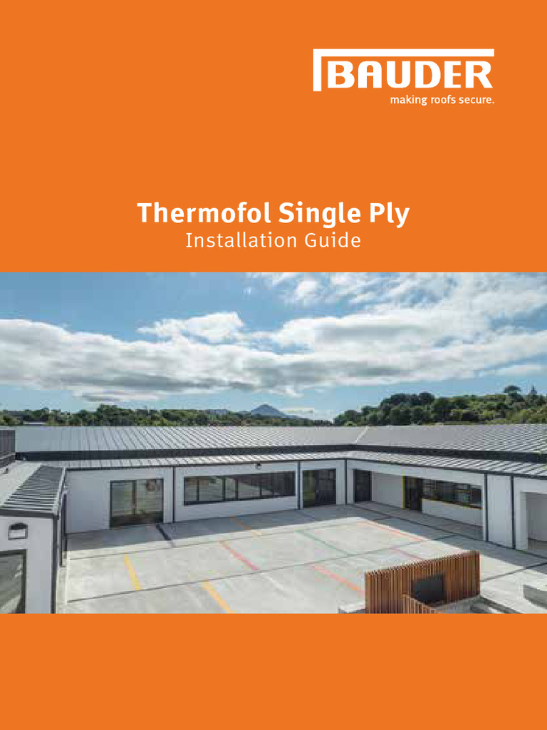 Bauder Thermofol PVC Installation Guide | PDF | Welding | Construction