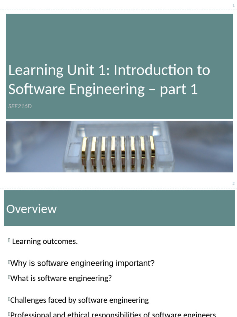 Unit 1 Introduction To SE Lecture Part 11 | PDF | Computer Science | Software