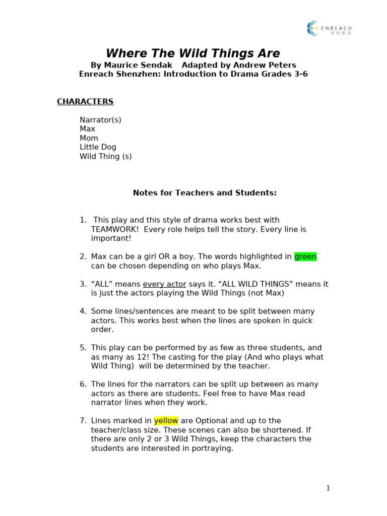 Where the Wild Things Are | PDF