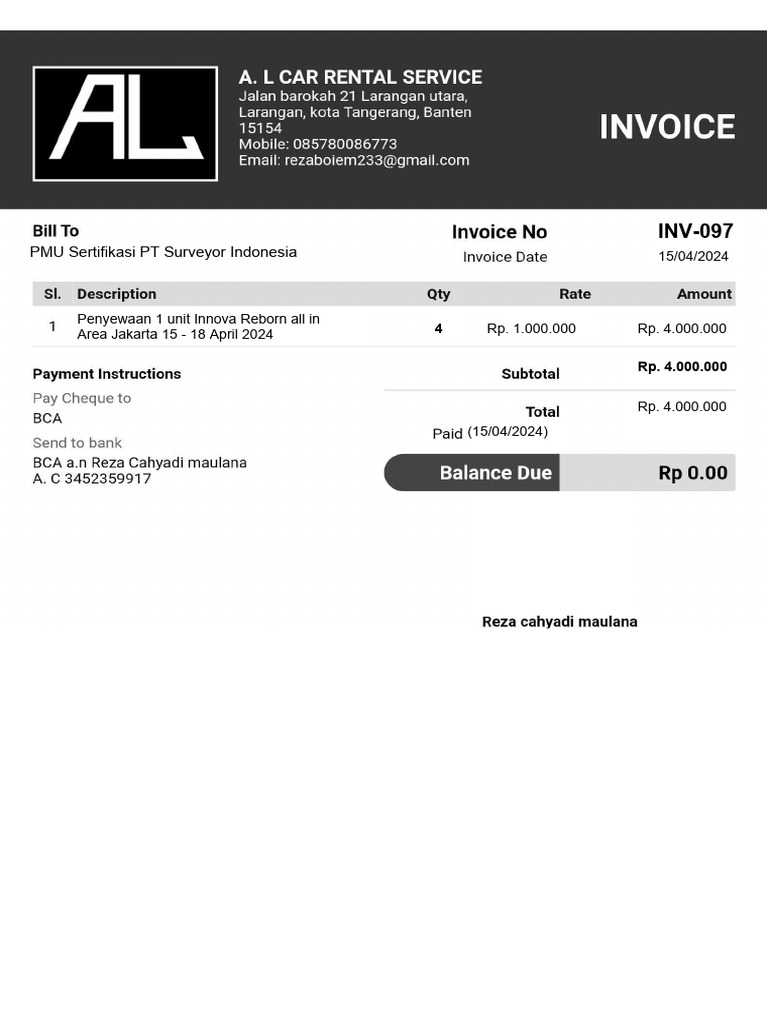 Invoice-097 | PDF