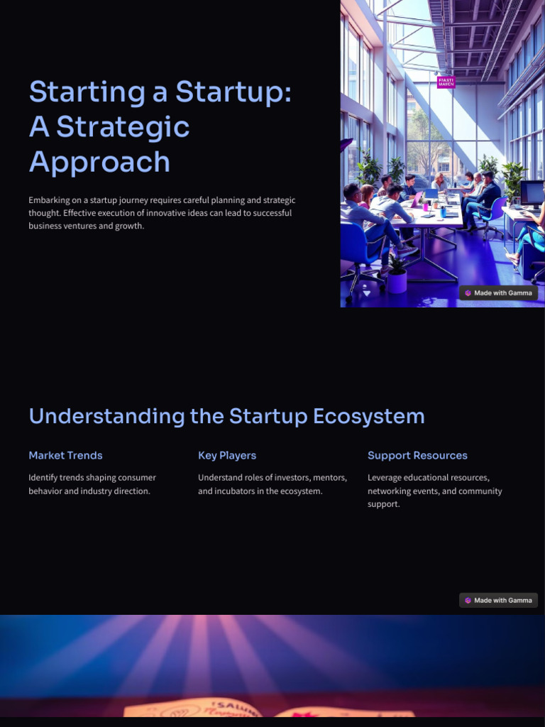 Starting-a-Startup-A-Strategic-Approach | PDF | Startup Company | Small ...