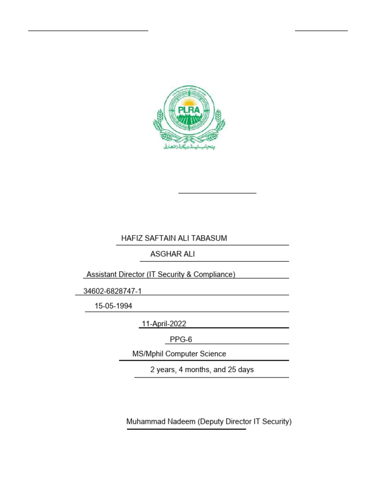 AAR Form PPG-3 & Above 2022-23 | PDF | Computer Security | Security