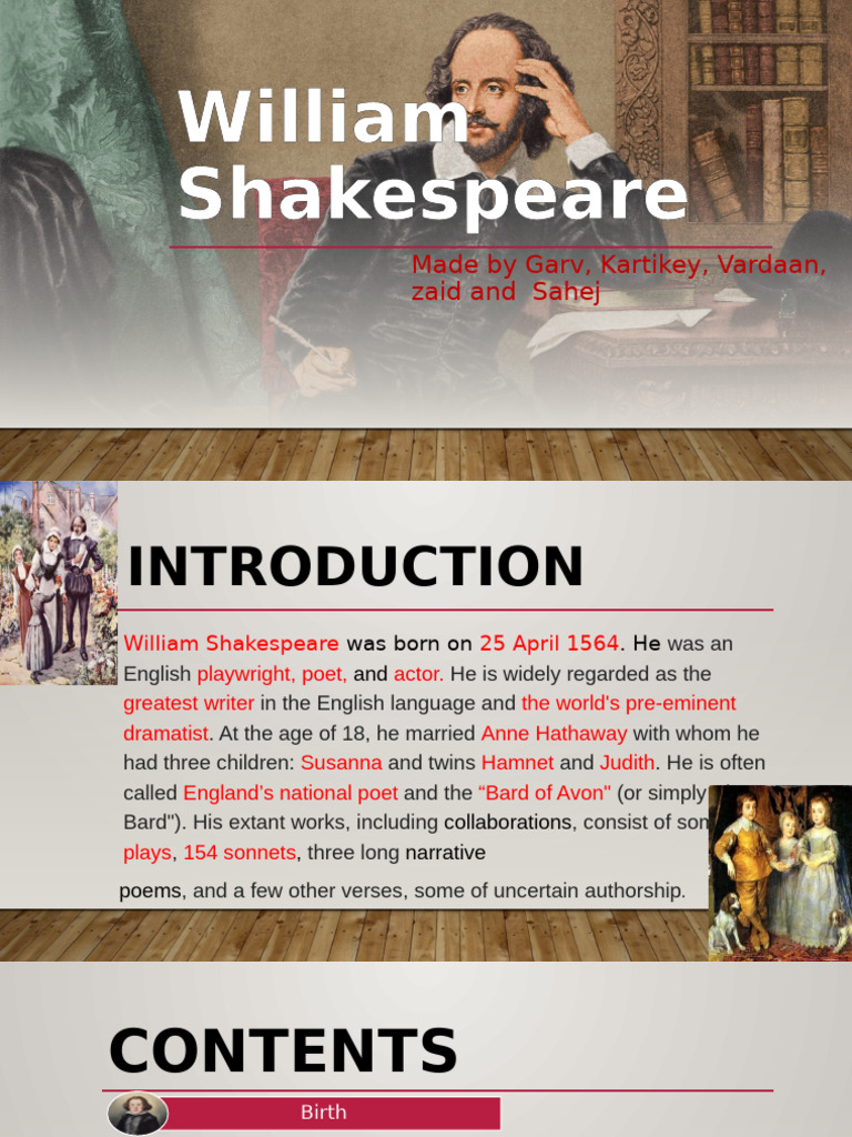 Shakespeare: Life and Works Overview | PDF | William Shakespeare
