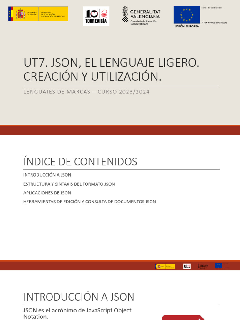 XML - Validación, JSON Etc | PDF | Json | Xml