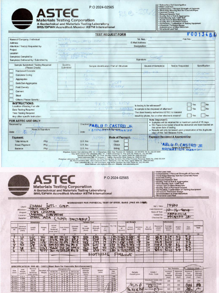 Astek RSB Testing 2024 02565 10 16 24 | PDF