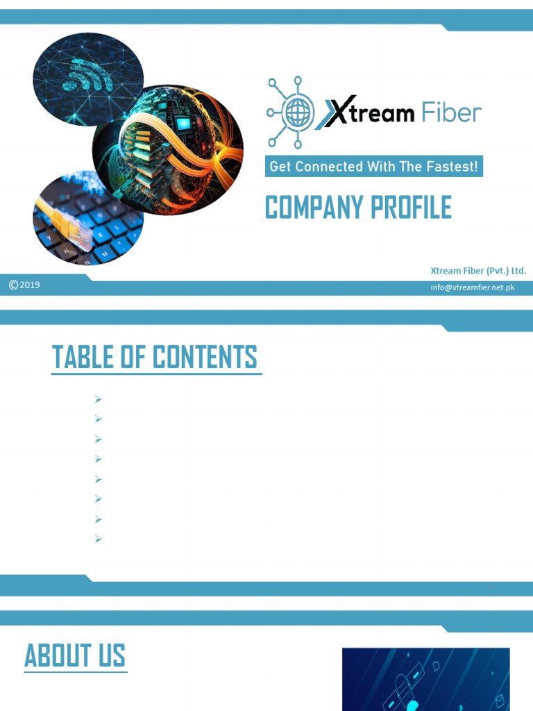 Xtream Fiber - Company Profile | PDF | Computer Network | Internet