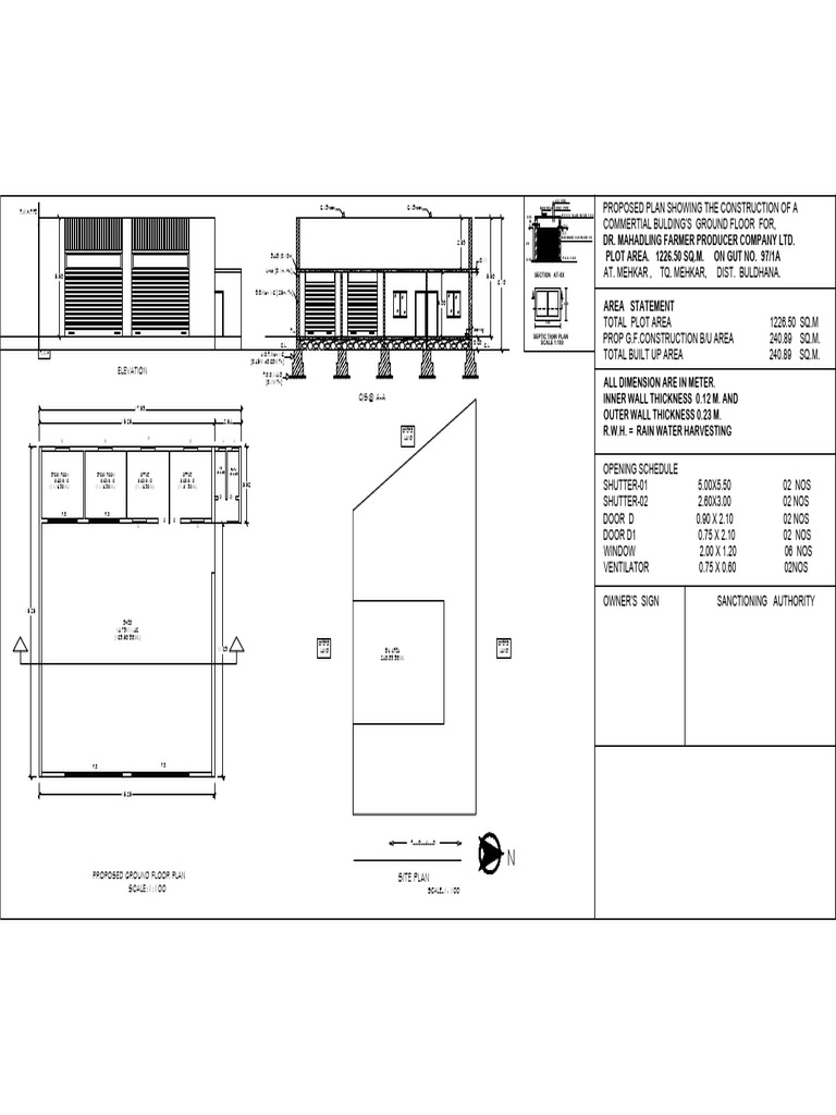 Goregaonkar Sanction-Model | PDF | Civil Engineering | Architectural Design