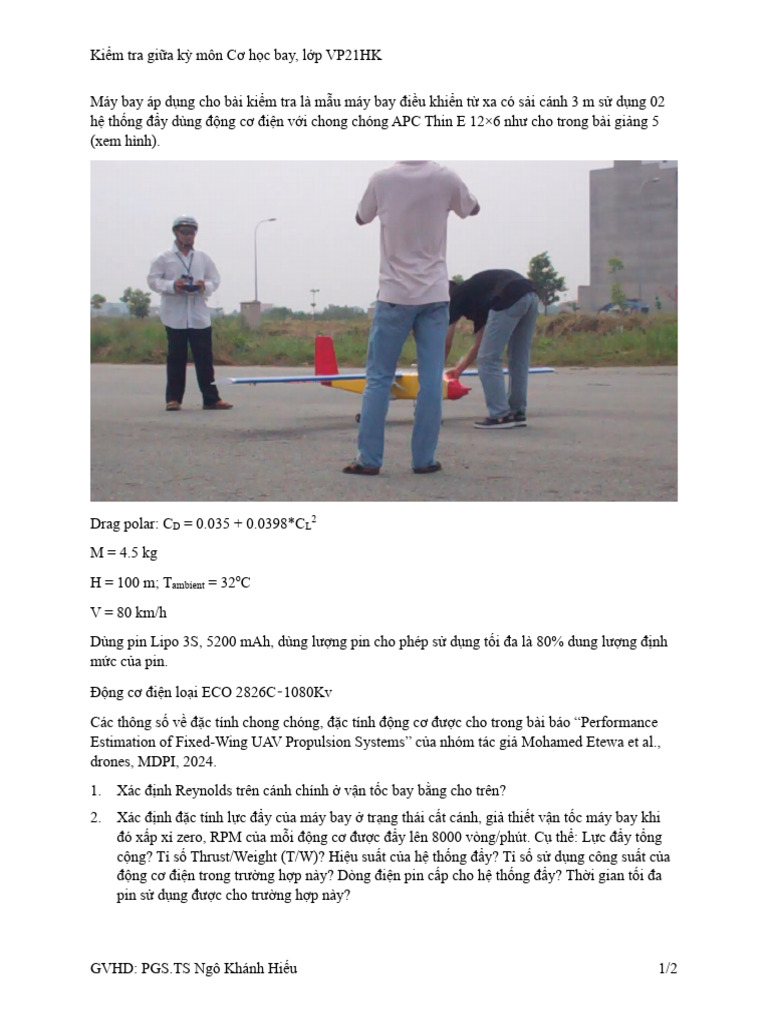 De - Kiem - Tra - Co - Hoc - Bay HCMUT PFIEV | PDF