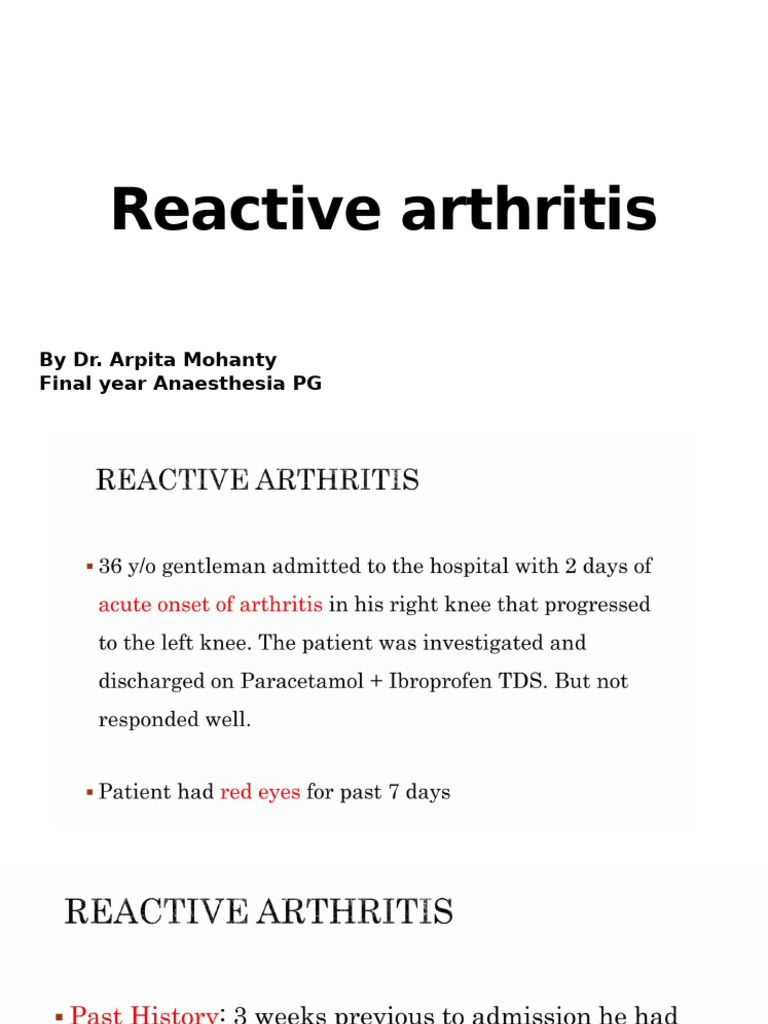 Reactive Arthritis | PDF
