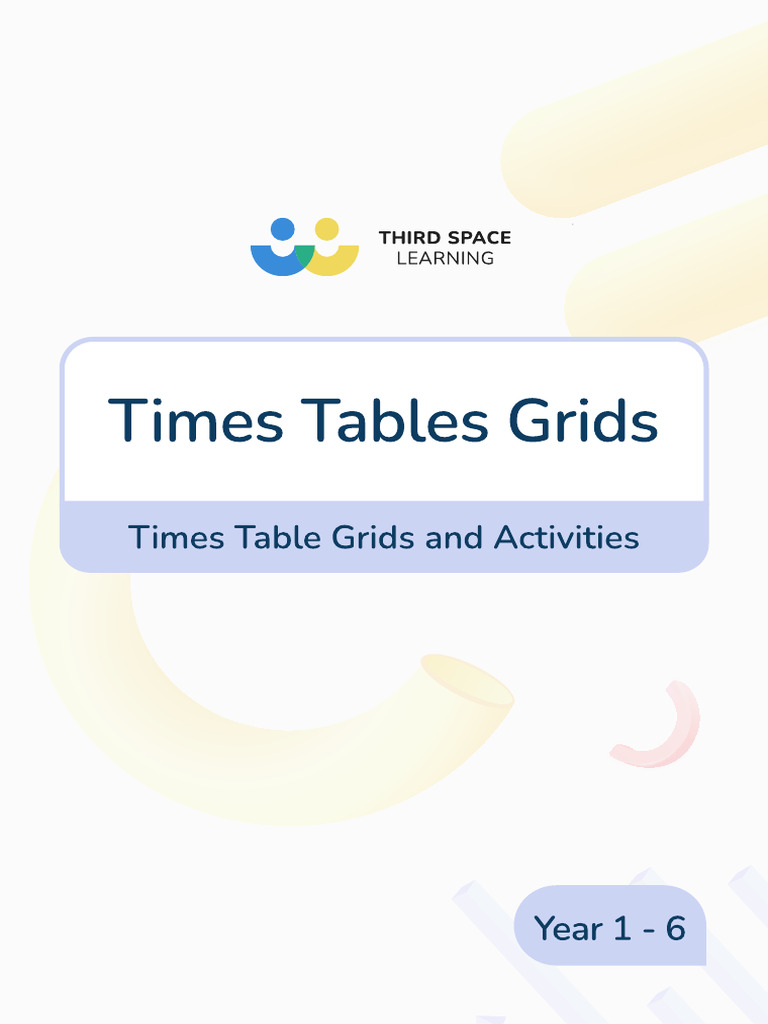 Times Table Grids and Activities | PDF | Multiplication